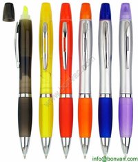China gift pen,highlighter ball pen, highlighter marker with ball pen supplier