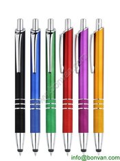 China touch stylus pen, metallic promotional logo pen,touch stylus ball pen supplier