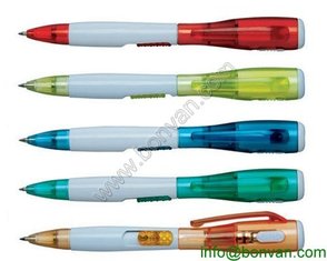 China plastic light pen, led light ball pen,printed gift promotional led light pen supplier