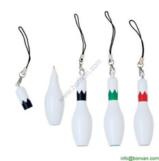 China plastic pen, bowling shape promotional gift pen,more styles gift pens supplier