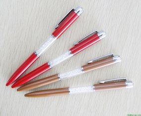 China Cheap price promotional new style wholesale crystal metal ball pen supplier