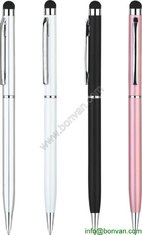 China metal cross style stylus touch pen,metal phone pen for gift supplier