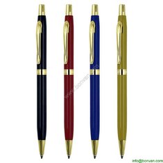 China click metal pen,retractable logo printed metal ballpoint pen supplier