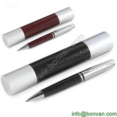 China Best Quality Factory Price leather Exclusive Metal Ballpoint Pen,leather metal pen set supplier