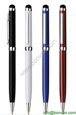 China Twist Action Ballpoint Pen W/ Capacitive Stylus, metal Capacitive pen for gift supplier