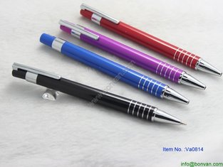 China promotional pen retractable metal pen,aluminum retractable pen from china supplier