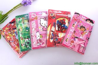 China school supplies stationery products back to school kids stationery set,custom stationery supplier