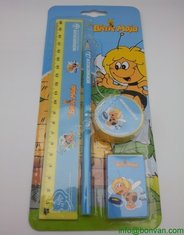China Cheap Stationery Set Items Pencil Glue Ruler Eraser,girl stationery set supplier
