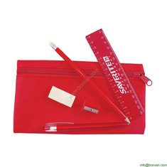 China Cheap Stationery Set in Pencil PVC Bag with Zipper,promotion stationery set supplier