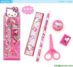 China School Gift Pencil Eraser set,Yiwu Cute Cartoon Children Stationery Set supplier
