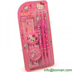 China HOT Sales funny drawing kids stationery set,Hello Kitty Stationery set supplier