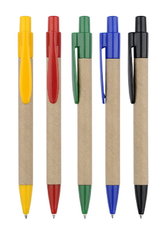 China Hot selling colorfull plastic pen promotion pen with low price,eco paper ballpoint pen supplier