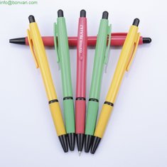 China economic advertisng slogan ball pen,budget plastic ball pen for promotional use supplier