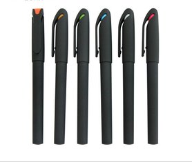 China black color cap style office writing gel ink pen, office signature ball point pen supplier