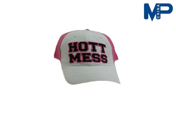 White Pink Lovely Famale Beany Hats Cotton Polyester Wool Leather Material