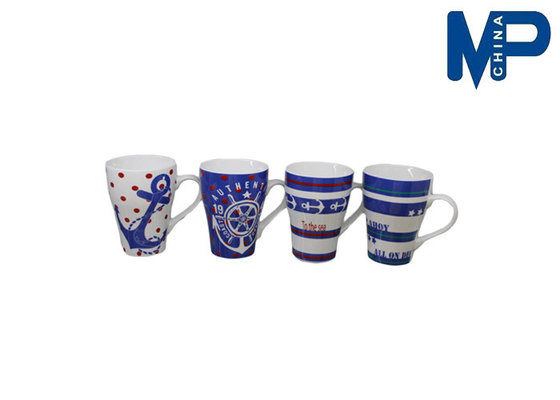 Weißer kundenspezifischer keramischer Becher-Büro-Kaffee-Milch-Becher kundengebundene Sicherheit