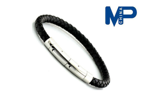Personalized colorful leather metal bangle smart bracelet Camel