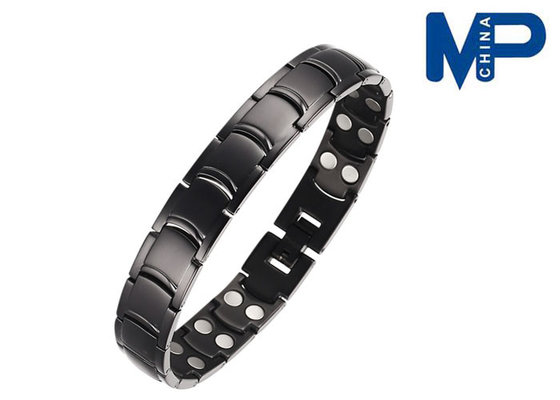 Promotional colorful plating metal bracelet black 210*12*3.2mm