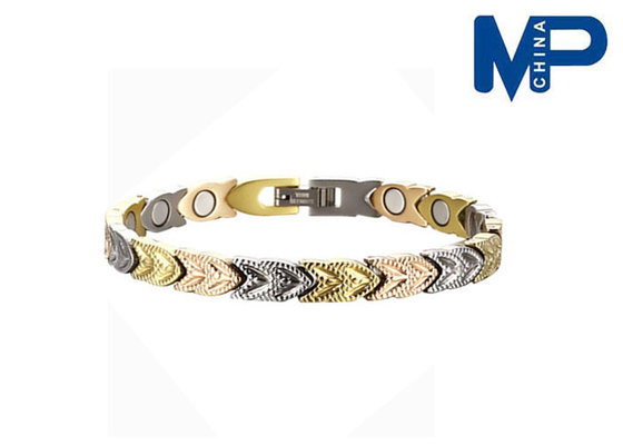 Fachkundiges Rosen-Vergoldenmetallarmband 190*6.7*3.2mm OEM/ODM