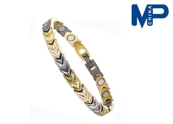Fachkundiges Rosen-Vergoldenmetallarmband 190*6.7*3.2mm OEM/ODM