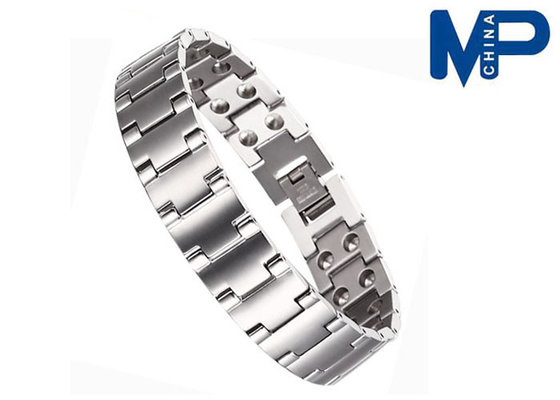 Women and men promotional metal bracelet nickel brushed finish
