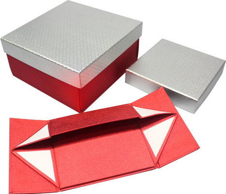 High grade foldable Paper Gift Boxes , magnets closure paper gift wine box