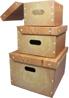 Tetragonum shape Customized Gift Boxes , unique paper storage box