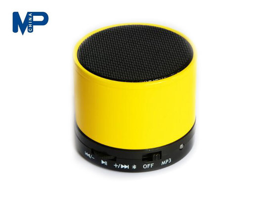 Yellow / Orange / Silver Portable Bluetooth Speaker With Customize Logo Printing