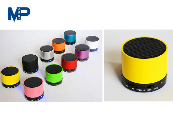 Yellow / Orange / Silver Portable Bluetooth Speaker With Customize Logo Printing