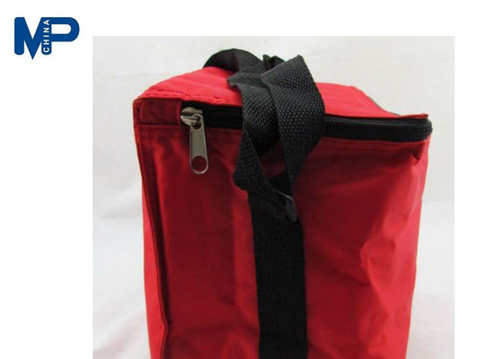 Outdoor Camping Reusable Ice Bag / Polyester Cooler Bags For Bottles , Custom Printing