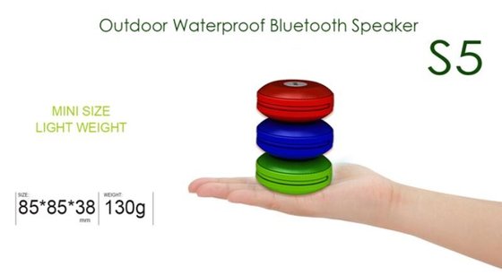 Imprägniern tragbarer Bluetooth Sprecher-Radioapparat S5, 3,0/3w drahtlosen Sprecher-Ball