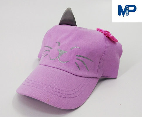 Bowknot Cotton Cute Children Personalized Baseball Caps Environment Friendly