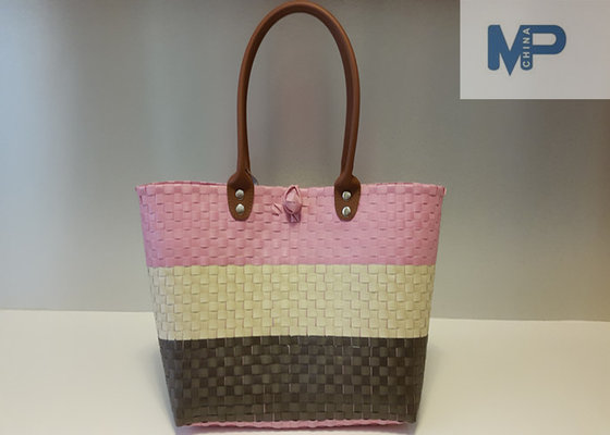 Customized Handmade Crochet Paper Straw Beach Handbag for womens