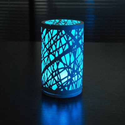Reizend einzigartiges D95*H165cm-Größe Glas und Eisen LED Tischlampe nachts.