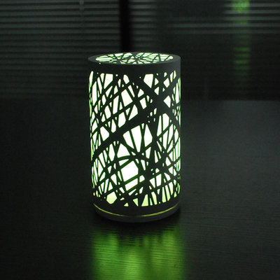 Reizend einzigartiges D95*H165cm-Größe Glas und Eisen LED Tischlampe nachts.