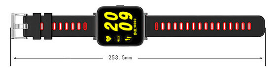 Fashion classic Smart Watch 40*49*10.8mm Colorful silicone belt