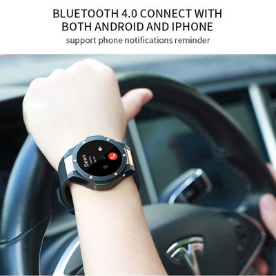 MTK6580 Gainestown LED smart watch stainless steel case 1.3GHz cotex-A7 CPU