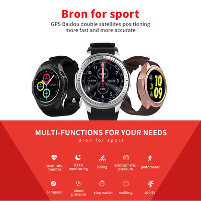 Stainless Steel LED smart watch made by senior designers size 53*48*13.6mm
