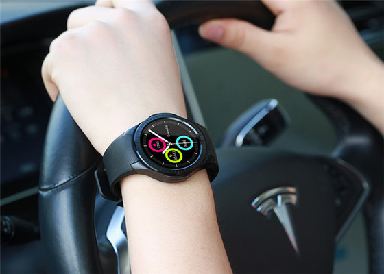 IP65 Waterproof LED Smart Watch Silicone Strap Material 120mAh Battery Capacity