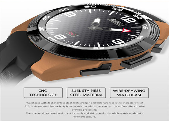 Round Screen Touch Mobile Watch Stainless Steel Watch Casing CE Certification