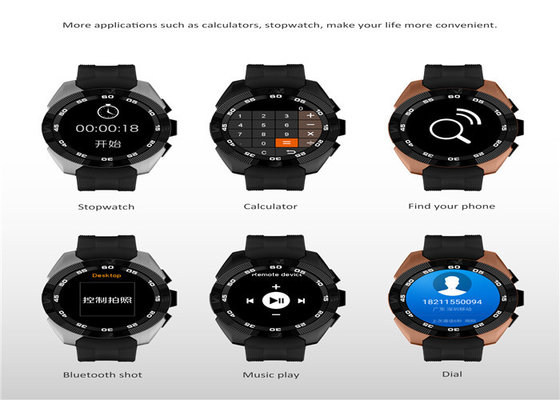 Waterproof LED Smart Watch TPU Material Watchband Blood Pressure / Heart Rate Monitor