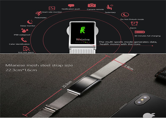 CE Smart Phone Watch Android , Smartwatch Android Bluetooth Clamp Contact Charging Dock