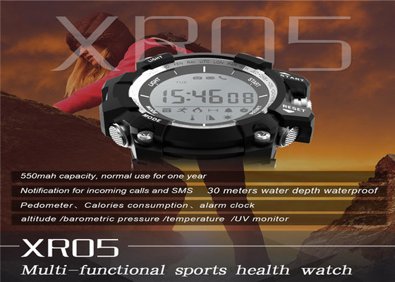 Sport Health LED Smart Watch 1.1 Inch LCD Display Remote Control Camera TPU Watch Band