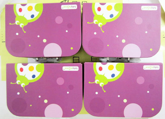 CMYK process beautiful Rectangle Pink Paper Suitcase Box for Children gift