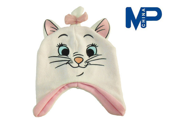 Girls Kids Lovely Animal Embroidery Knitter Beanie Hats for Ski in winter