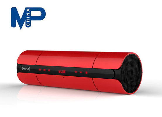 Cylindrical smarthone / Computer Portable Bluetooth Speaker with Touch Buttons