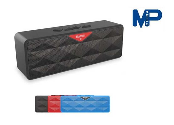 Wireless iPad / tablet PC cube Bluetooth speaker with radio and SD card reader