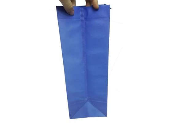 Recyclable biodegradable green / blue Non-woven Shopping Bag for supermarket