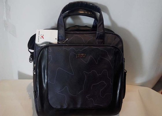 Professional Mens Computer / Laptop Handbag , Shockproof PU Portfolio Bag