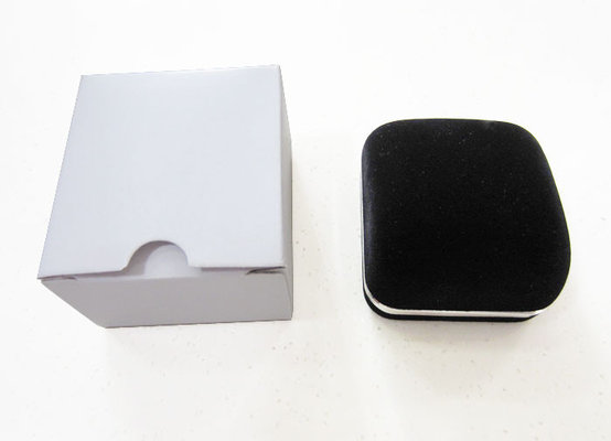 Black classy square velvet customized gift box for jewelry ,small gift boxes